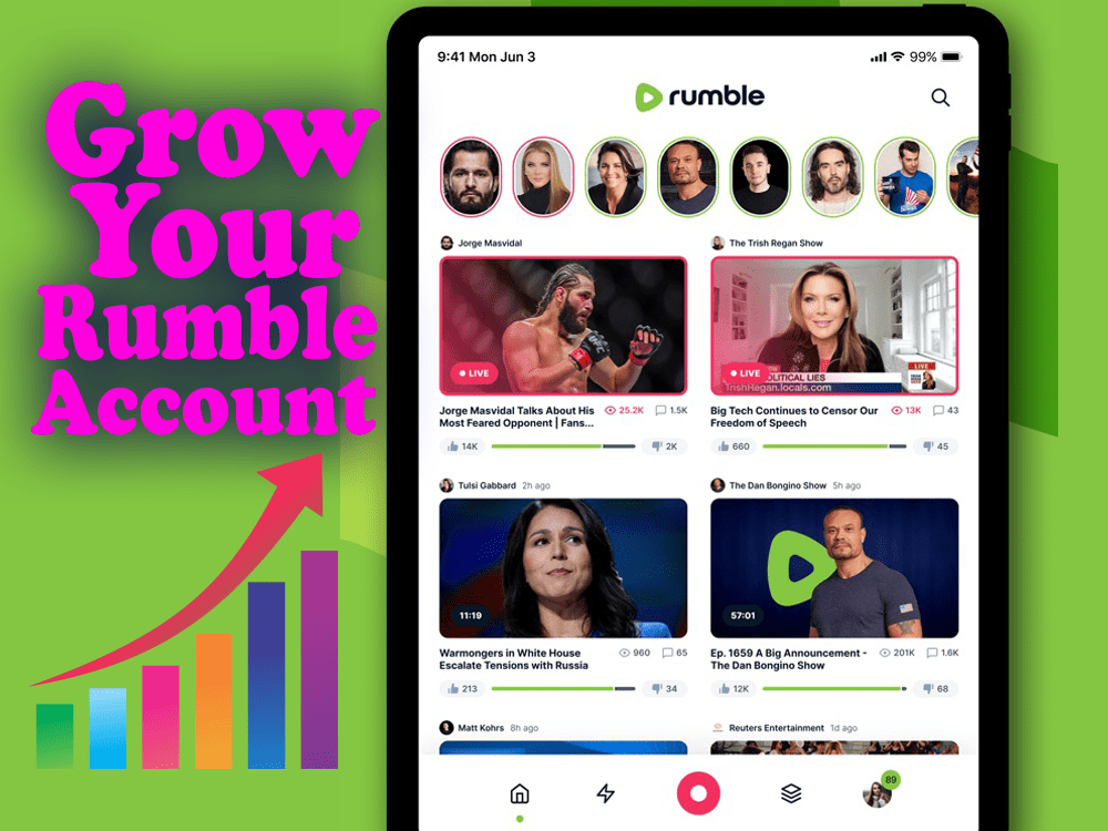 Rumble marketing with video views and channel subscribers | Upwork