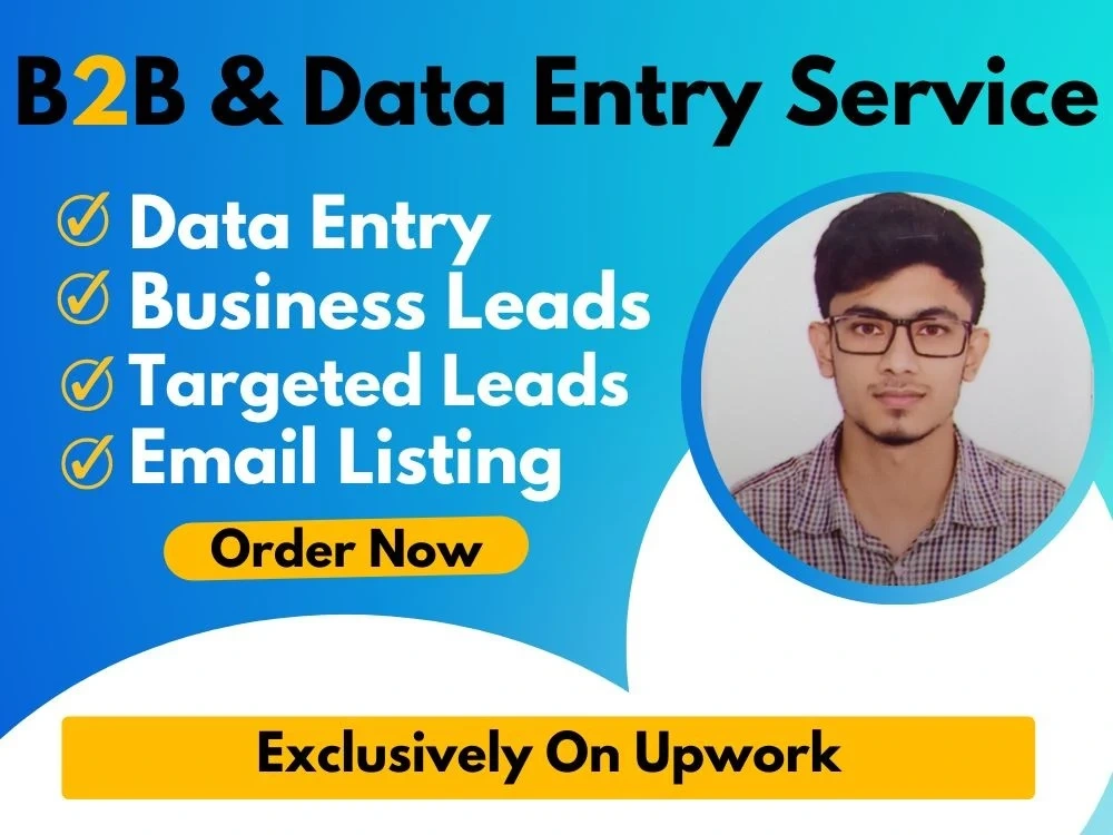 Data entry,copy paste,web research,b2b lead generation | Upwork