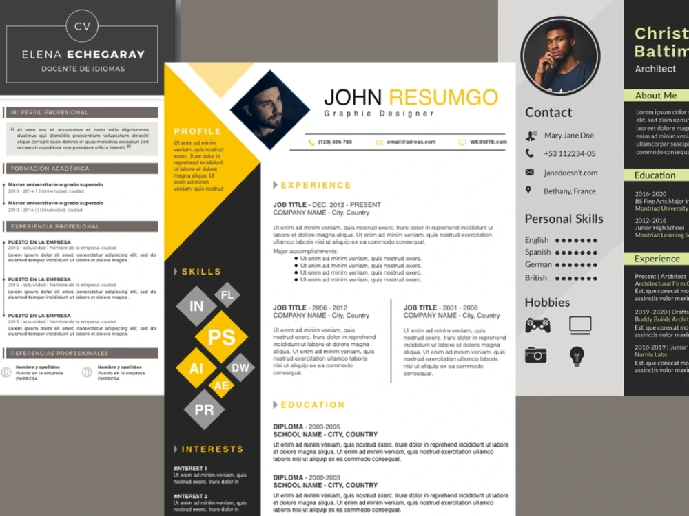 A professional resume or cv design, or write or edit a template | Upwork