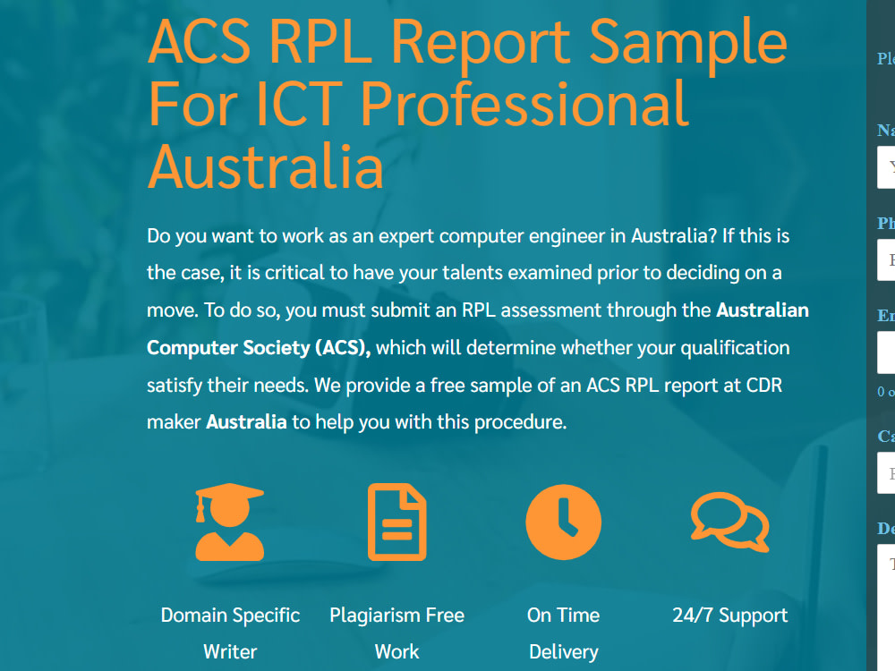 RPL report writing for ACS | Upwork