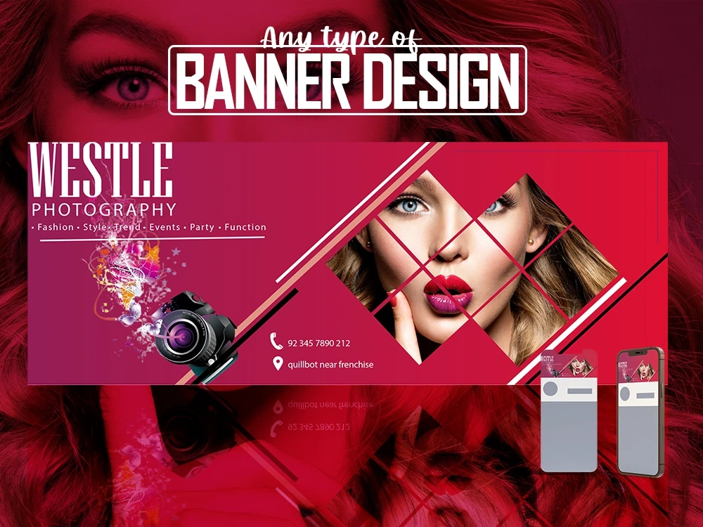 An awesome looking any type of banner design in just 8h | Upwork
