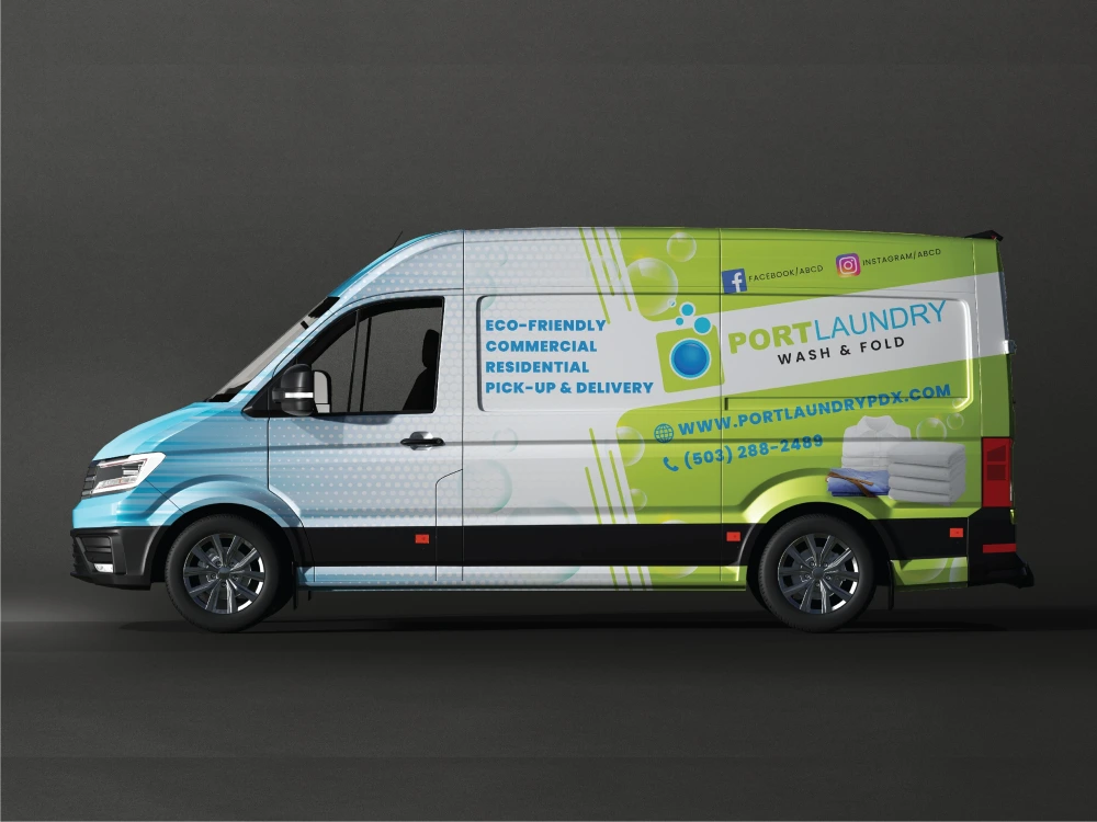 An eye-catching vehicle wrap design for the advertisement of your ...