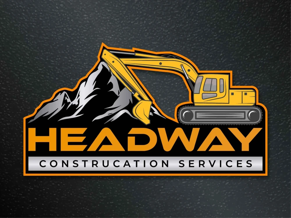 Excavation, real estate, construction, and demolition company logo ...