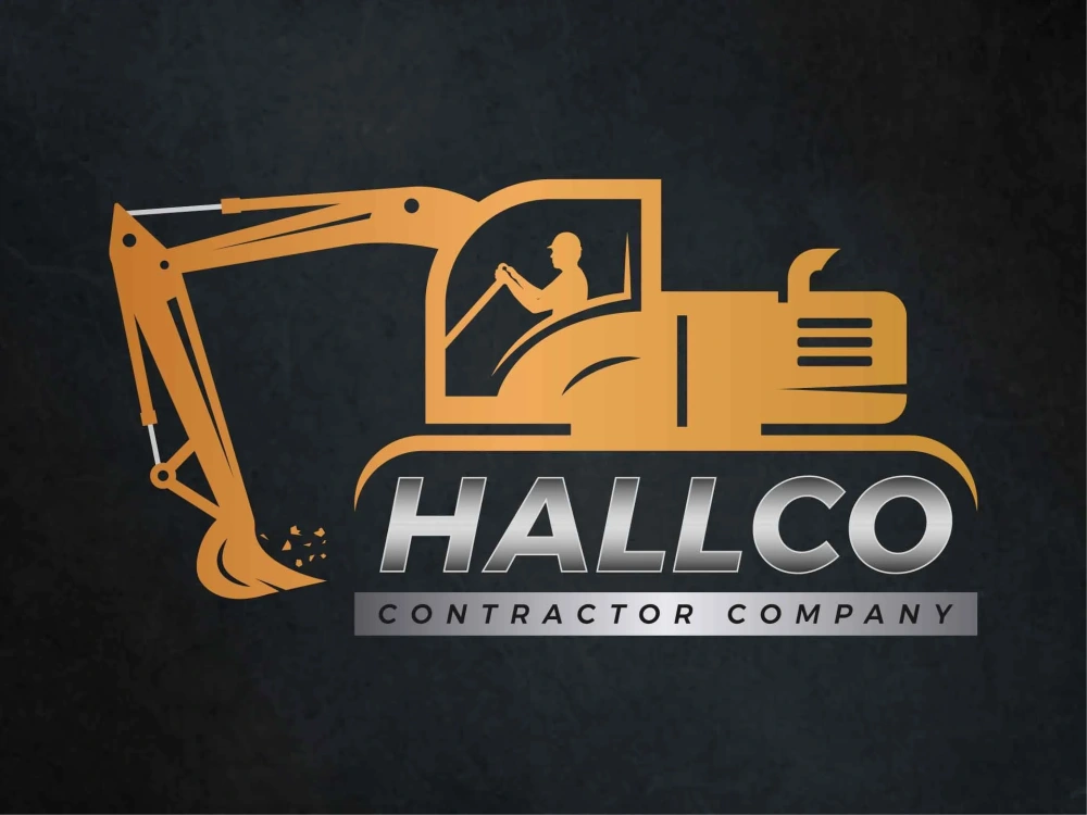 Excavation, real estate, construction, and demolition company logo ...