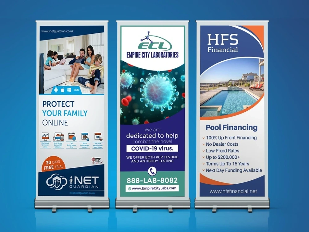 Professional, digital billboard, signage, roll up or web banner ads ...