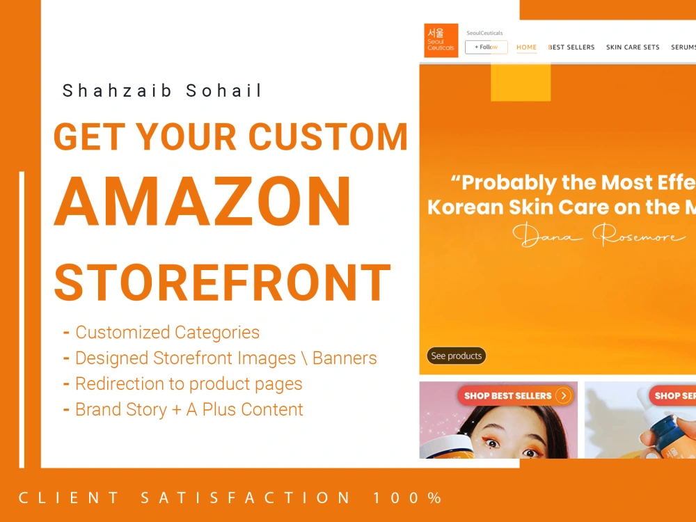 Completely designed amazon storefront or any marketplace storefront | Upwork