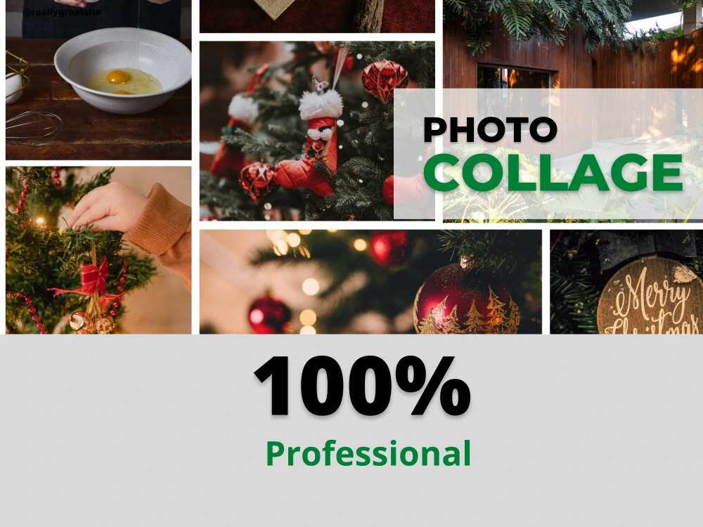 Professional photo collage layout | Upwork
