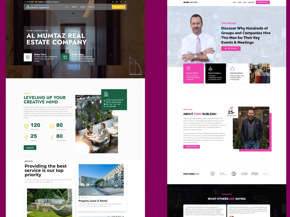Responsive wordpress landing page or elementor landing page design | Upwork