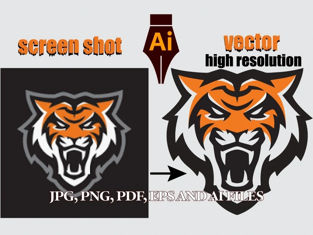 A logo or any thing redesigned in vector format in one day | Upwork