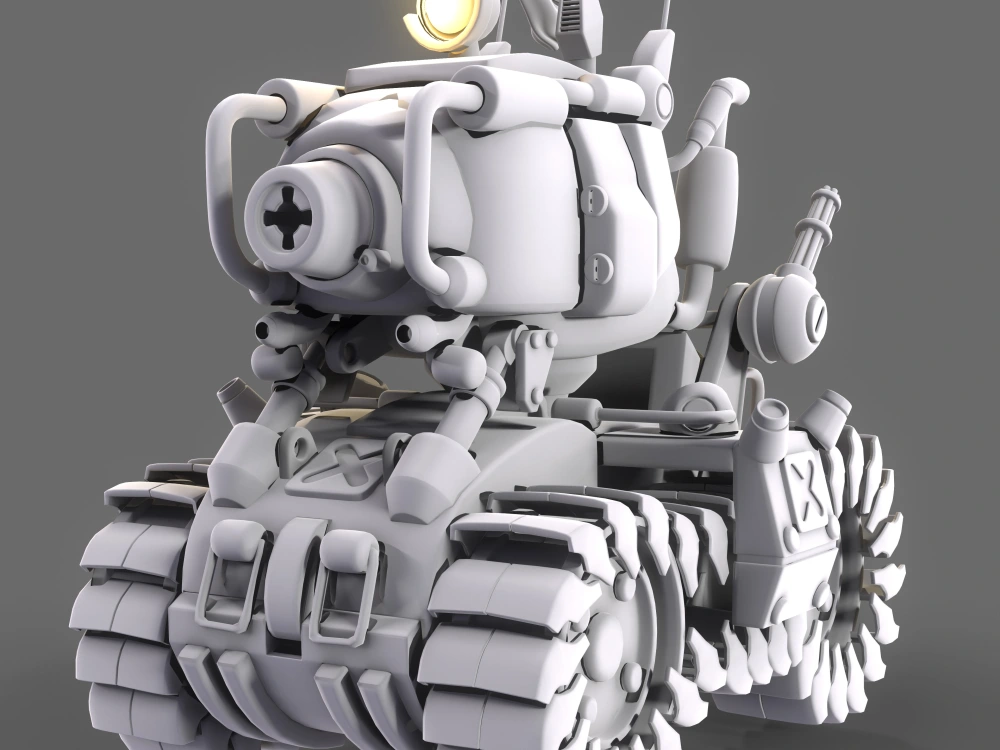 3D stylized Tank Modeling & texturing for your game & movie | Upwork