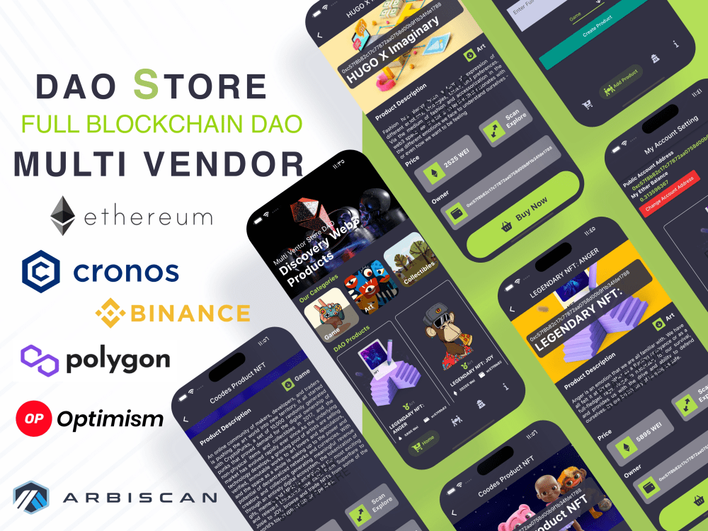 Full Flutter Blockchain Store Dao App With Solidity Upwork