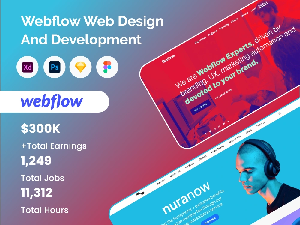 An expert Webflow developer to design a Webflow website | Webflow designer | Upwork