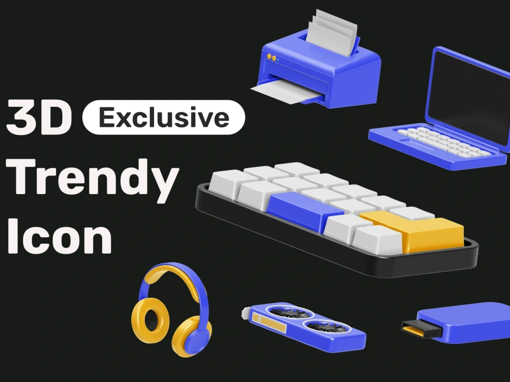 Trendy 3d icon and illustration for your product | Upwork