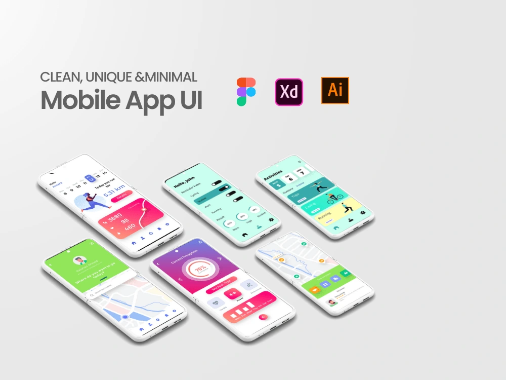 Clean UI UX design for mobile app and web pages | Upwork
