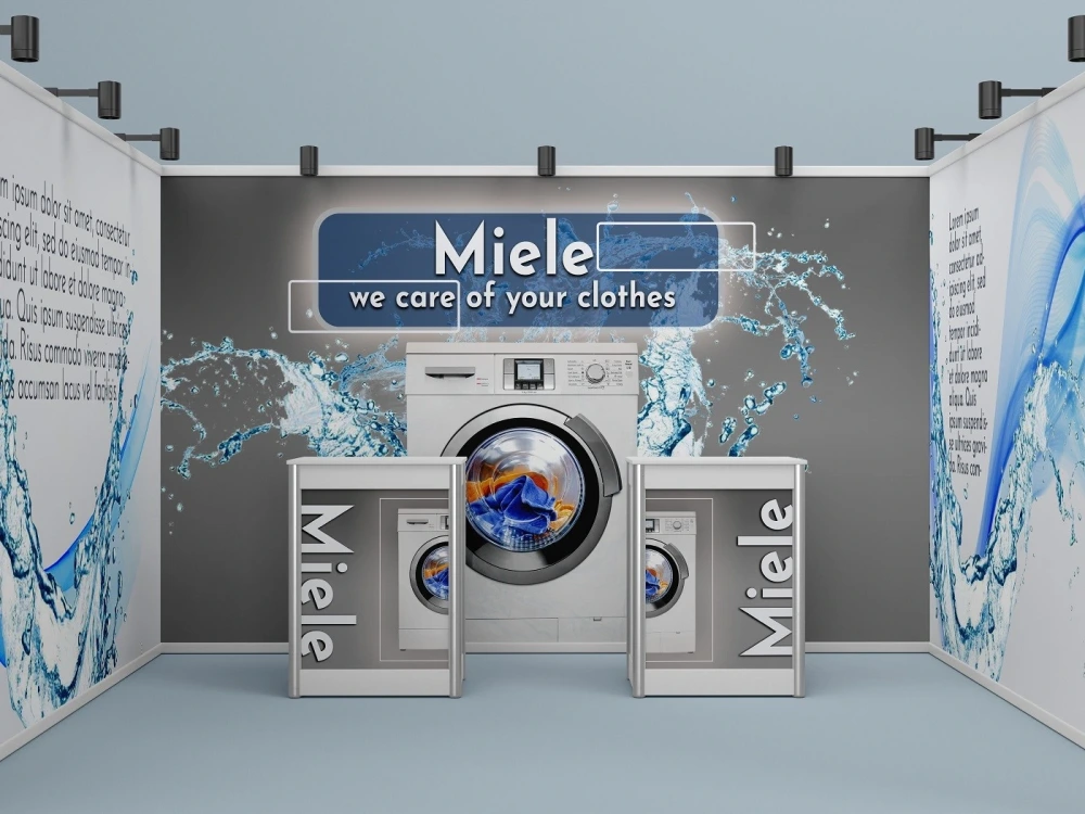 Trade show exhibition booth banner and backdrop design | Upwork