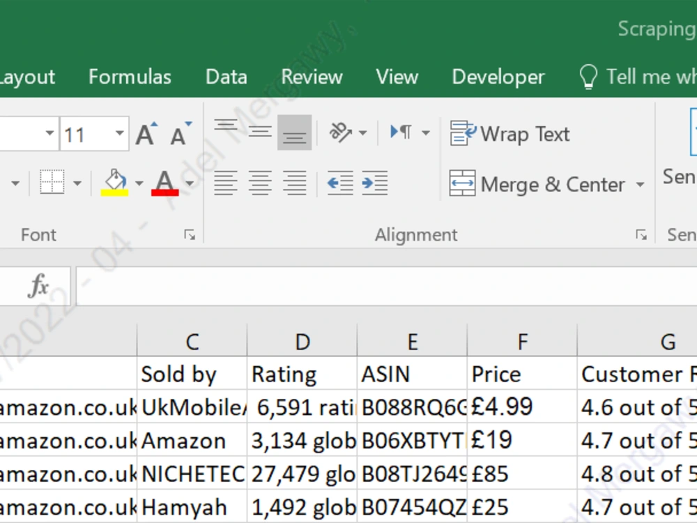 Data Mining | Website Scraping: Everything You Need in One Excel Sheet | Upwork