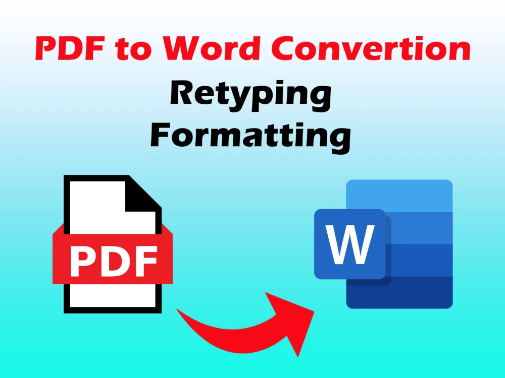 Your PDF to MS Word retyped or converted | Upwork