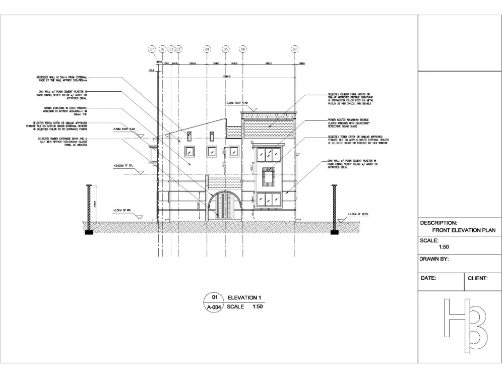2d floor plans, sections, and elevations using AutoCAD | Upwork