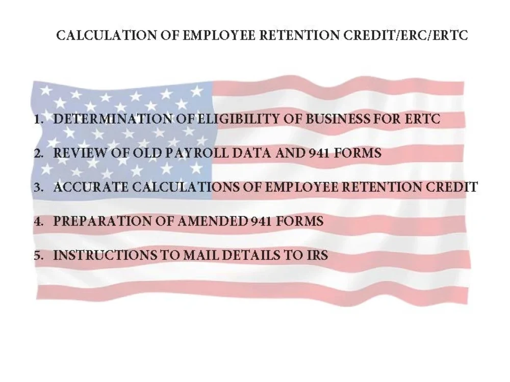 Consultation and amended 941 form for one Quarter to file ERTC/ERC ...