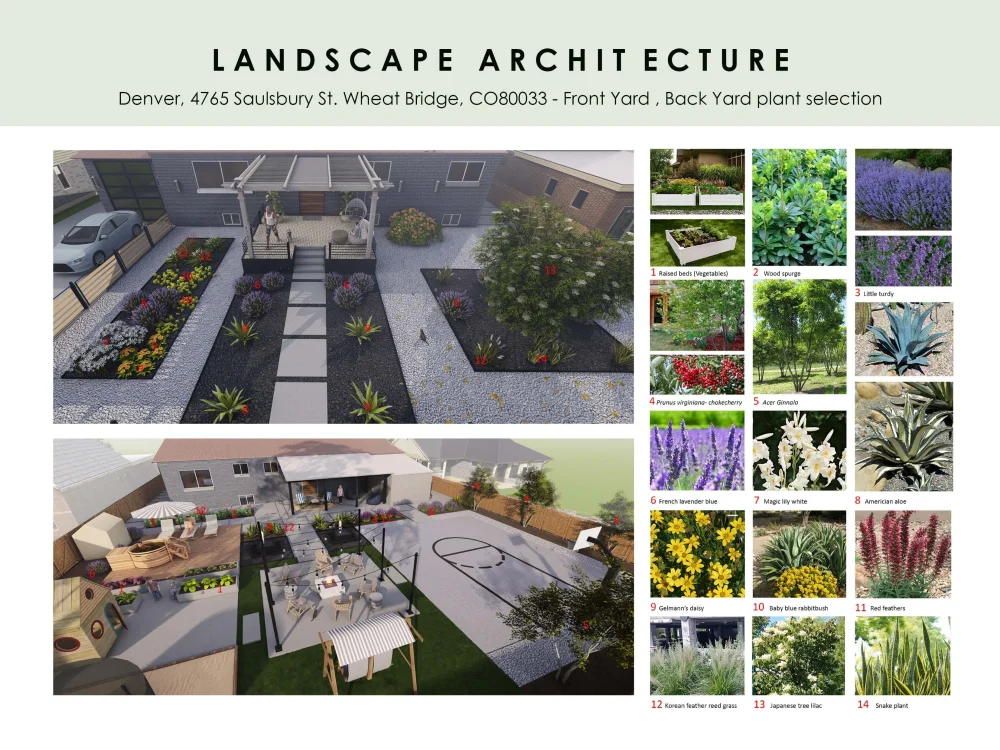 Landscape design 3D views + 2D Execution file .DWG | Upwork