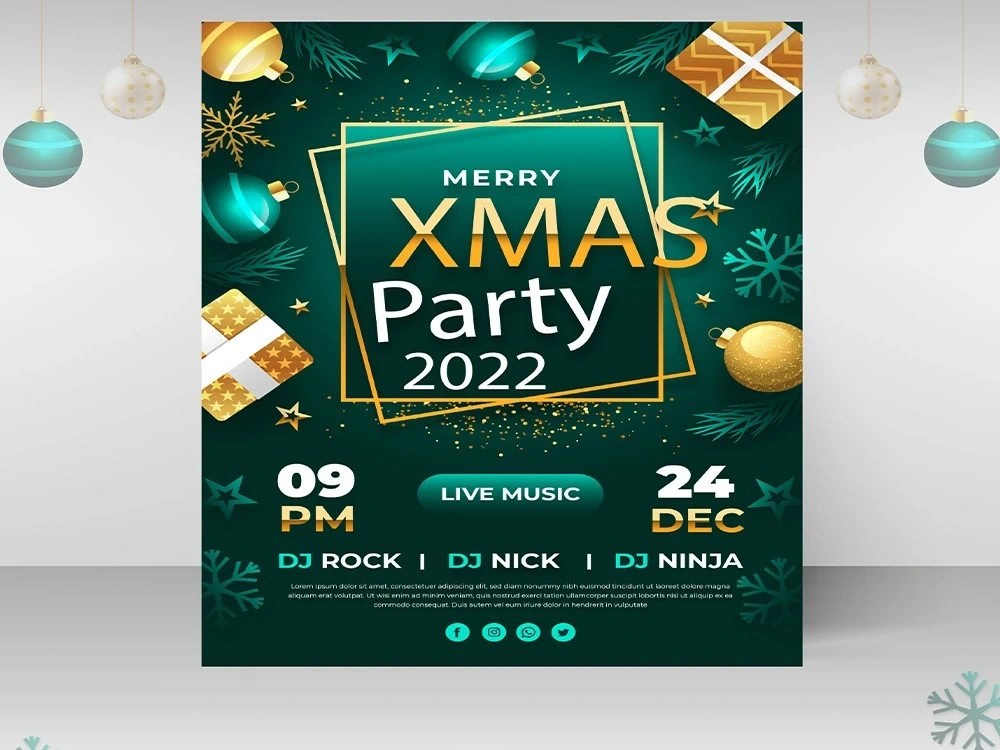 Amazing Christmas card, greeting or invitation card design | Upwork