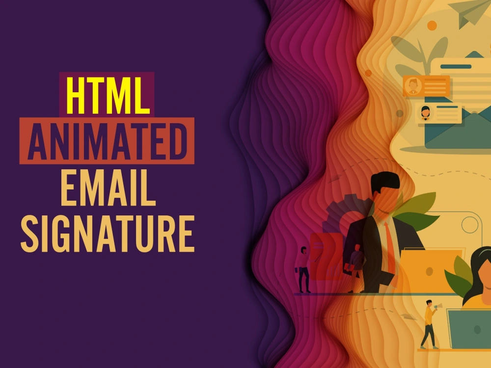 A clickable HTML signature or an email signature (Animated). | Upwork