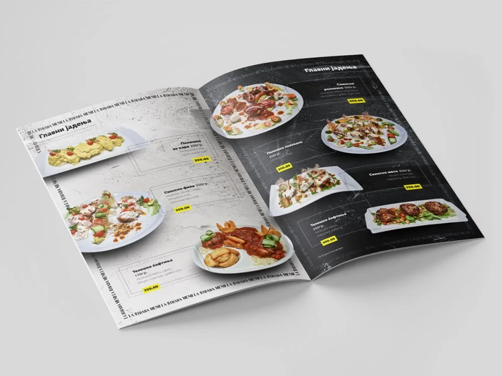 A unique restaurant menu design | Upwork