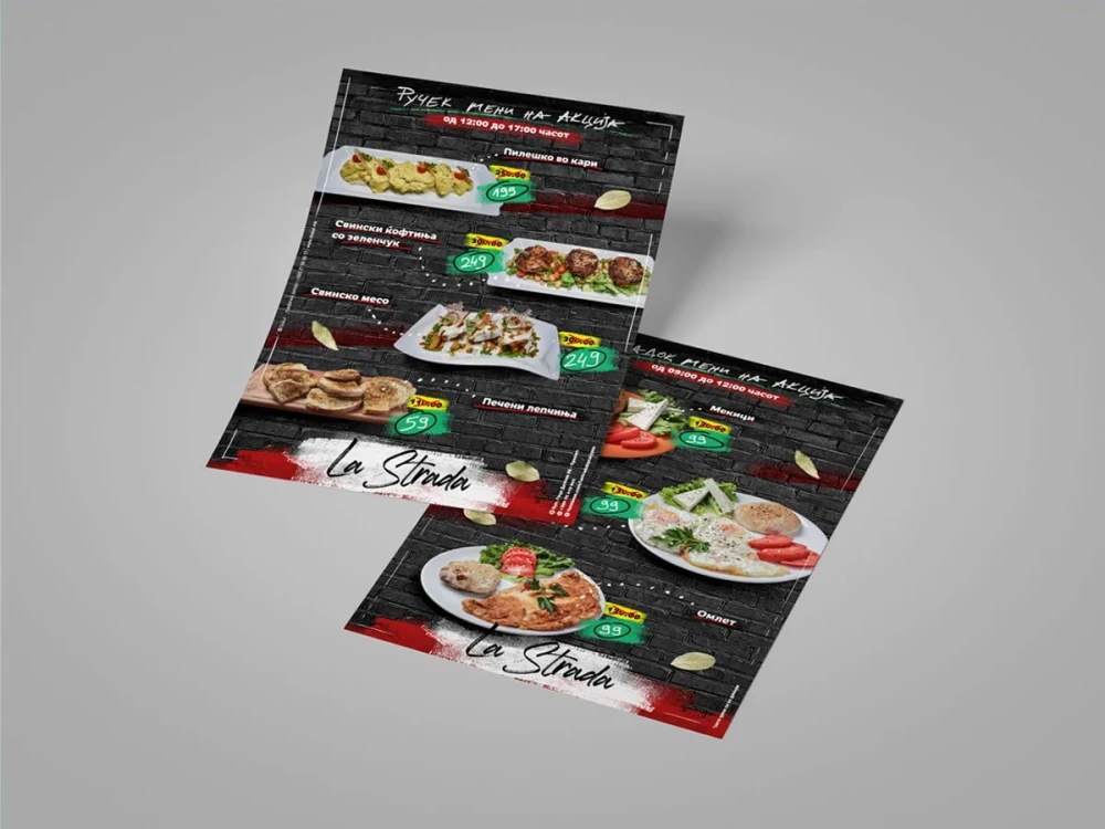 A unique restaurant menu design | Upwork