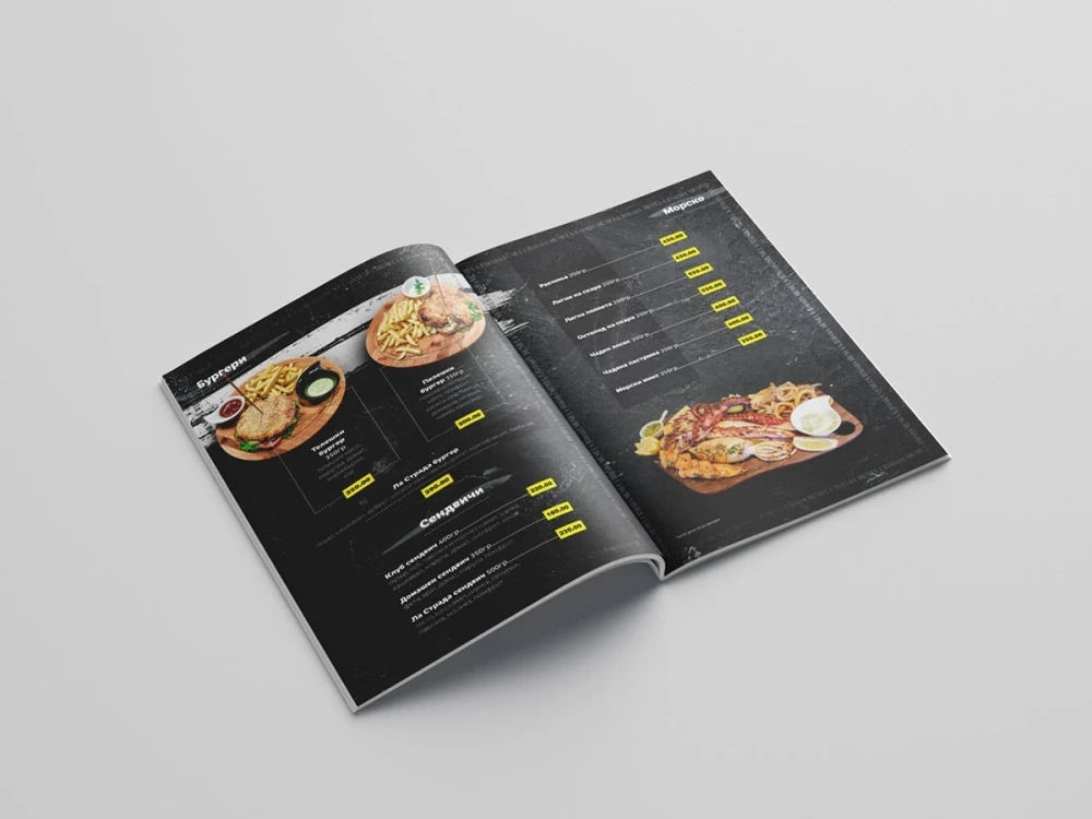 A unique restaurant menu design | Upwork