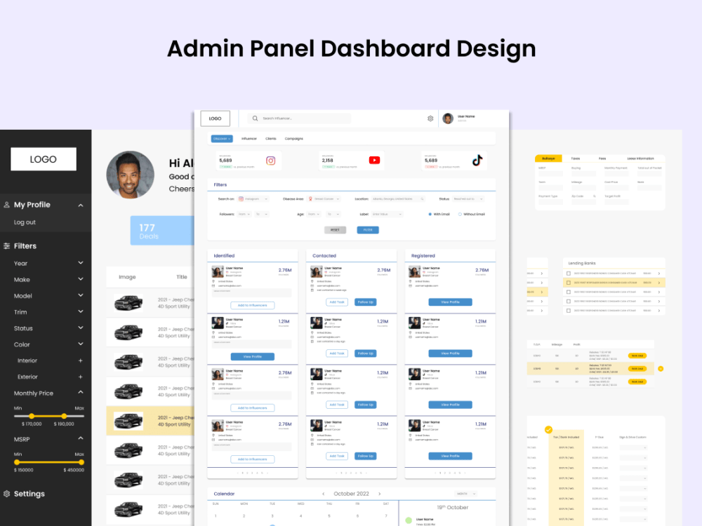 Creative UX UI design of your website, mobile app, saas, and admin ...