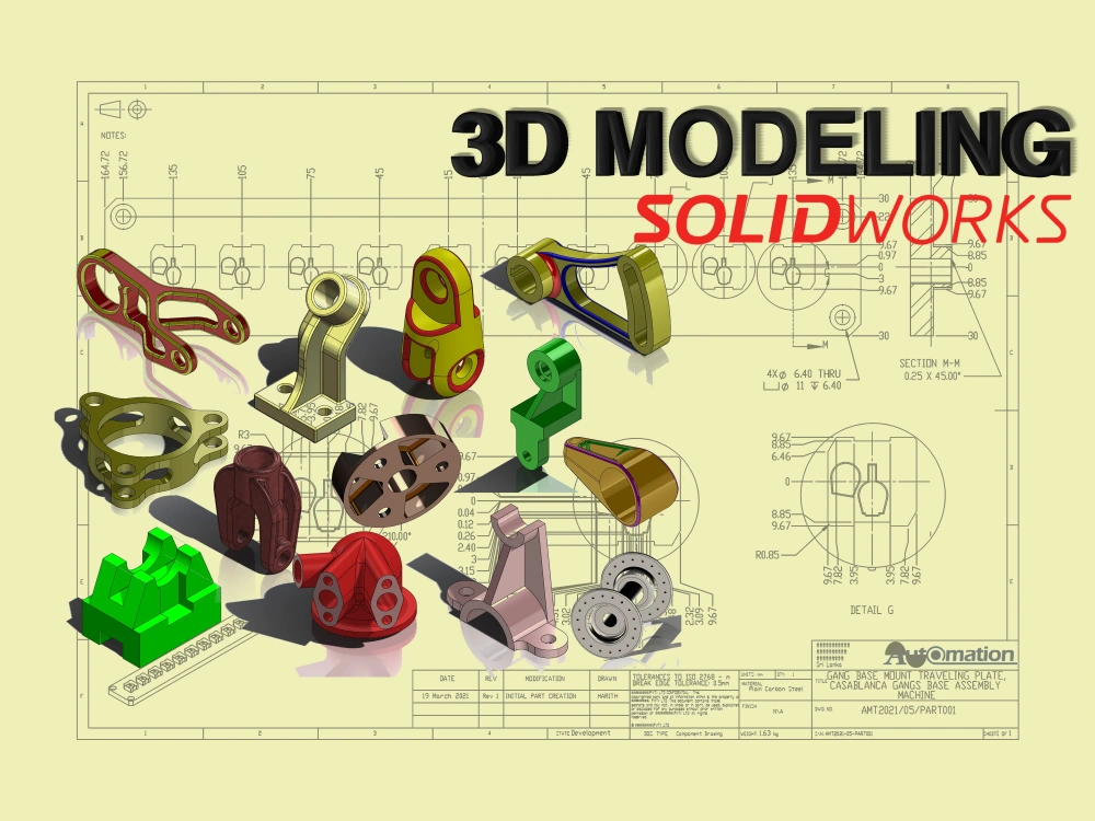 Unique 3D CAD model and product design using SolidWorks | Upwork