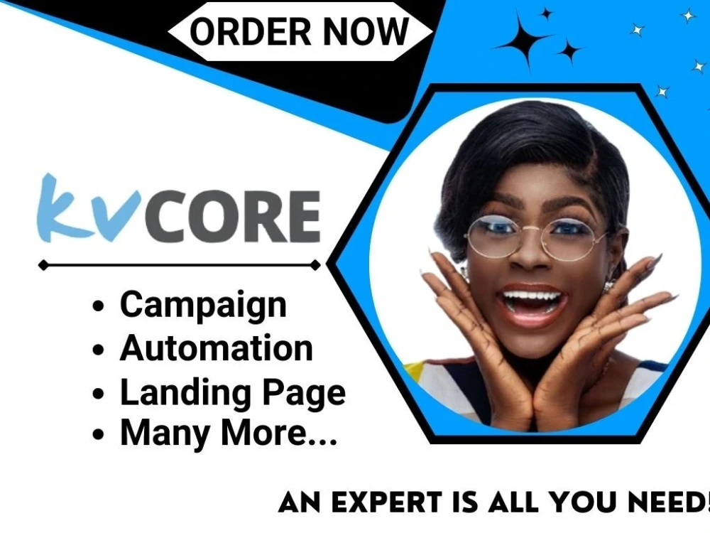 Kvcore CRM automation, campaign, landing page design | Upwork