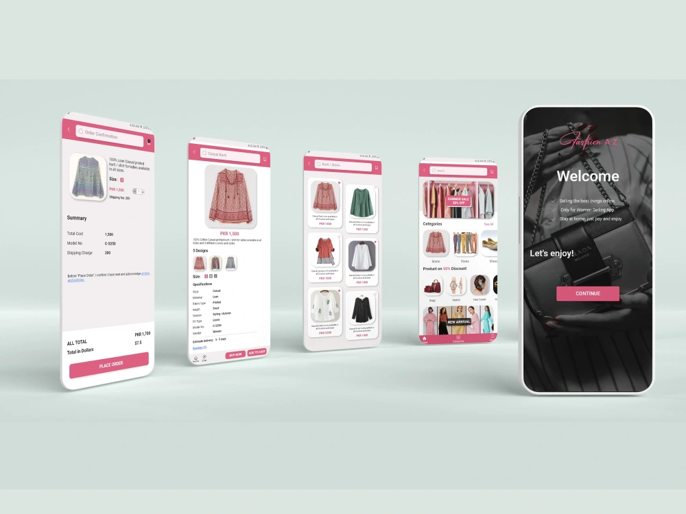 An e-commerce app interface with source file in XD | Upwork