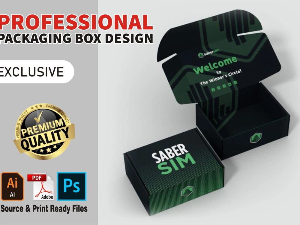 Custom mailer box, product packaging box design in 24 hours | Upwork