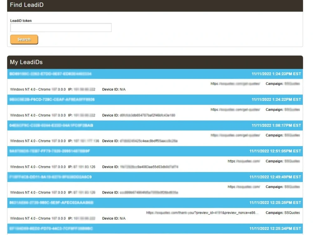 Jornaya integration with landing page - Generate Jornaya Lead IDs | Upwork