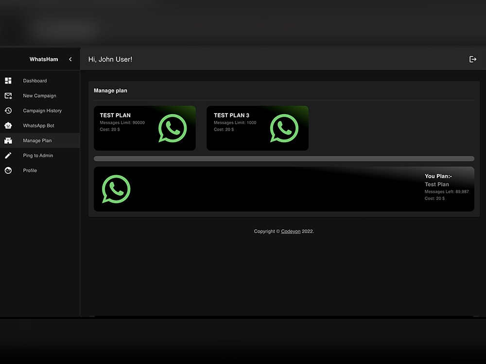 A cloud-based WhatsApp SAAS System | Upwork