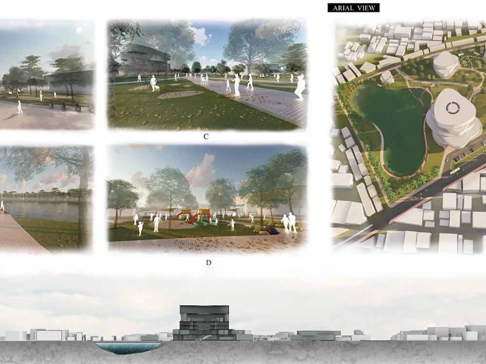 A render of architecture sites, master plans, urban, and landscape ...