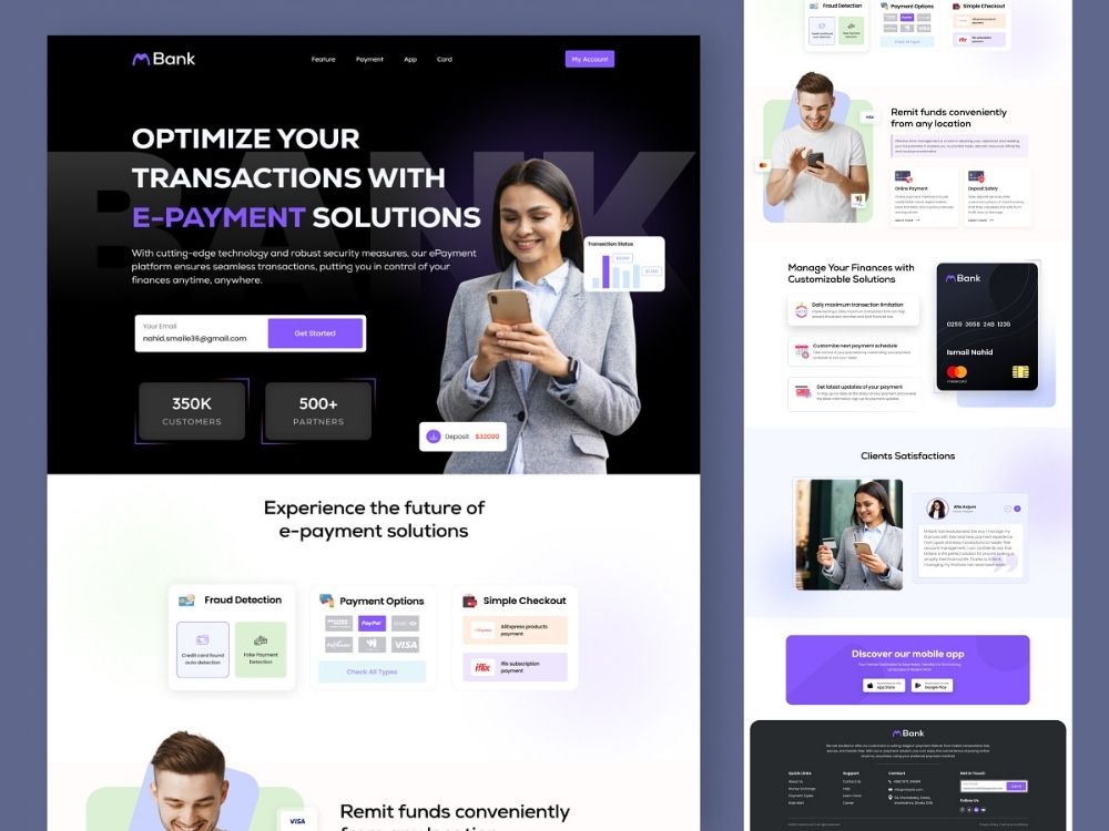 Responsive wordpress landing page design with elementor | Upwork