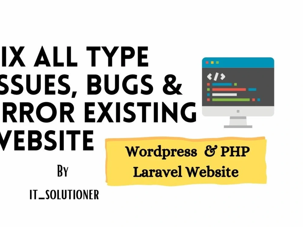 Any WordPress/Laravel Website Bug/Error Fix Masterpiece Service | Upwork