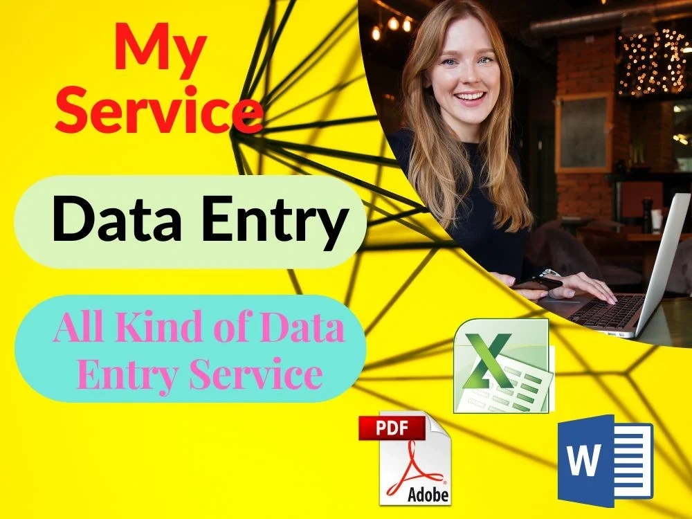 Data Entry, manual typing, converting PDF or Images to Word and Excel | Upwork