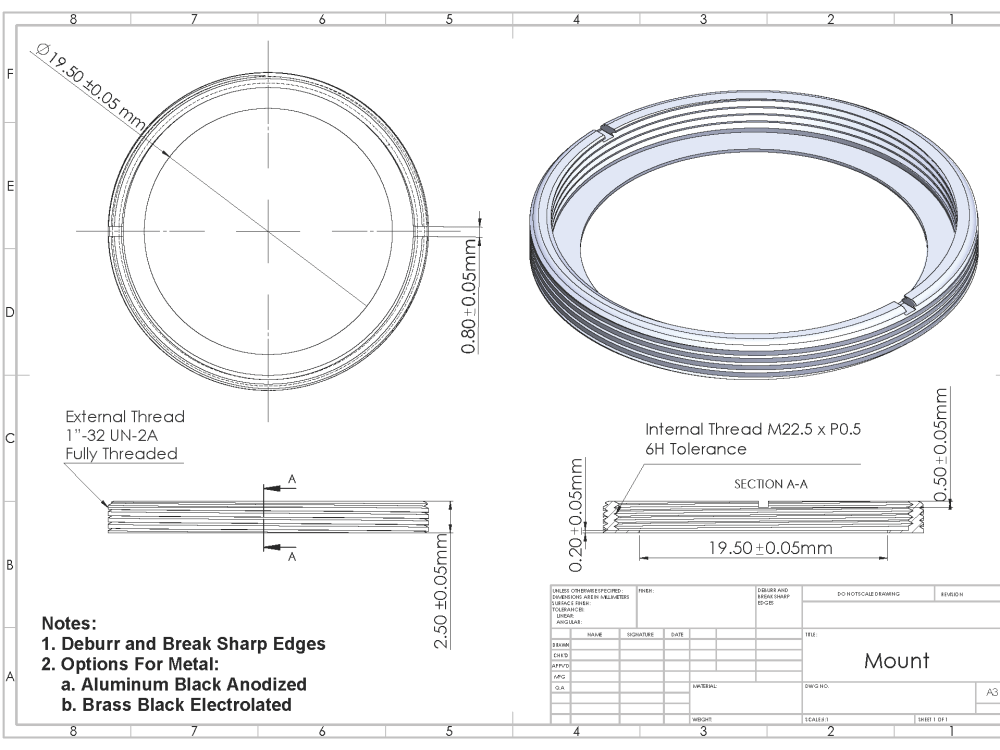 2d technical drawings with standard dimentions for manufacturing | Upwork