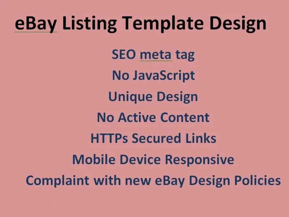 EBay listing template design for your business | Upwork