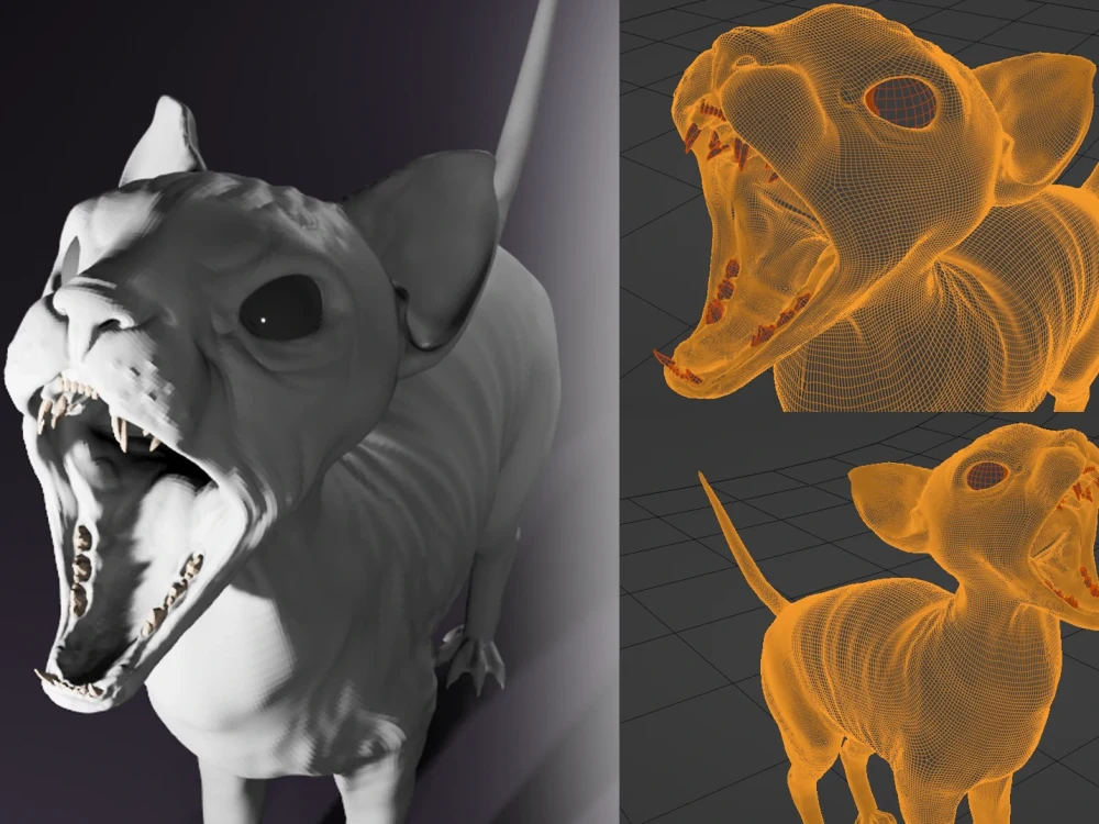 Good 3d model topology for your 3d model | Upwork