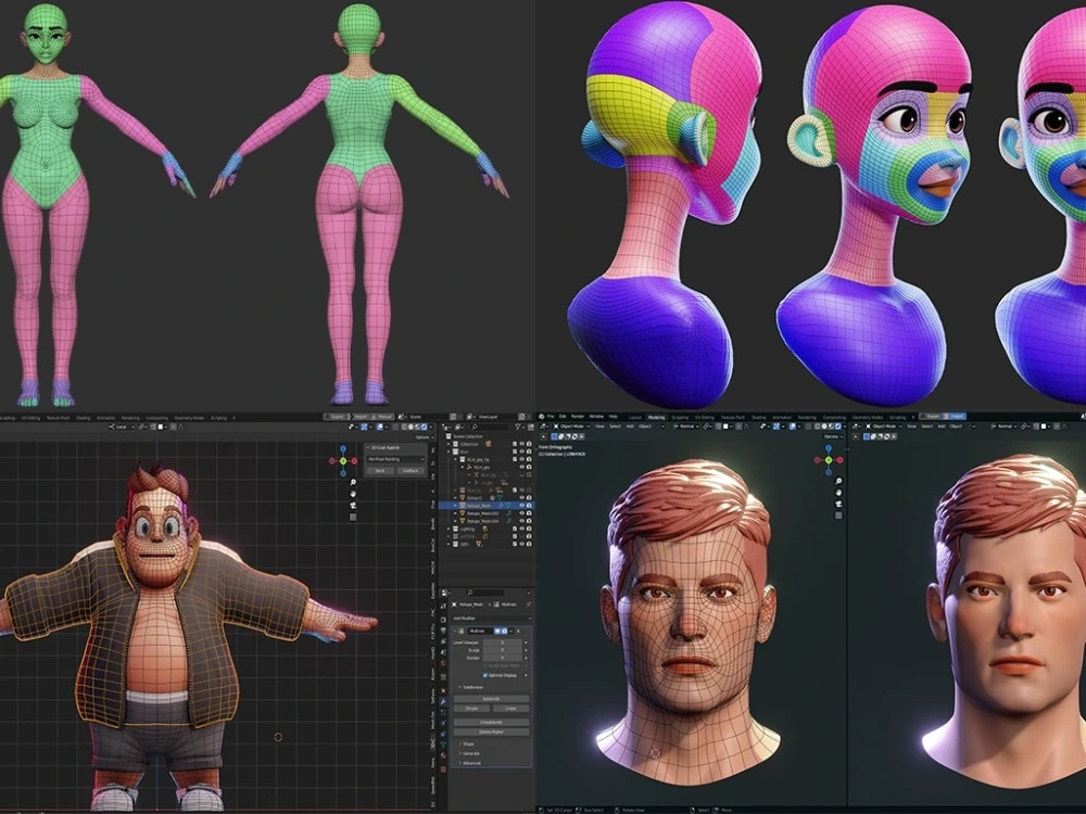 A retopology, uv mapping, and uv unwrap your 3d models | Upwork