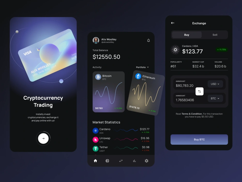 A custom Mobile App UI design concept for your Brand | Upwork