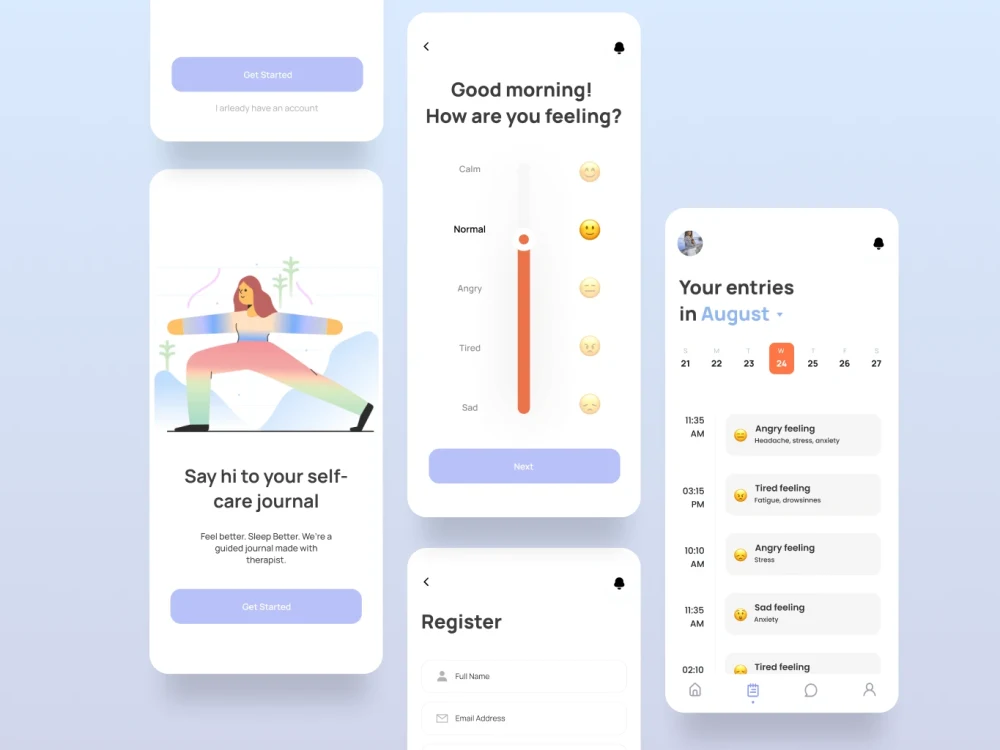 A custom Mobile App UI design concept for your Brand | Upwork