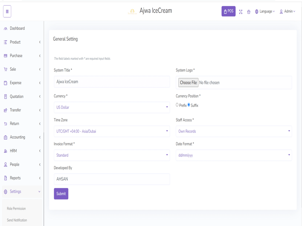 Point of sale POS | inventory management system | stock management, HRM ...