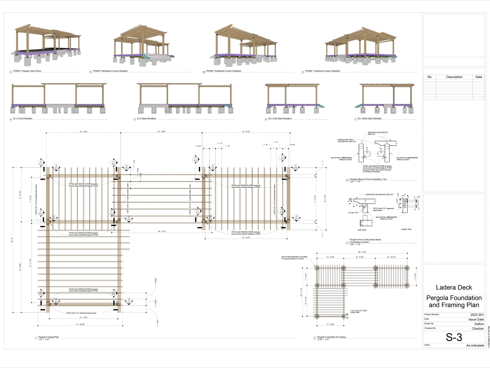 Construction Drawings for your Exterior Deck | Upwork