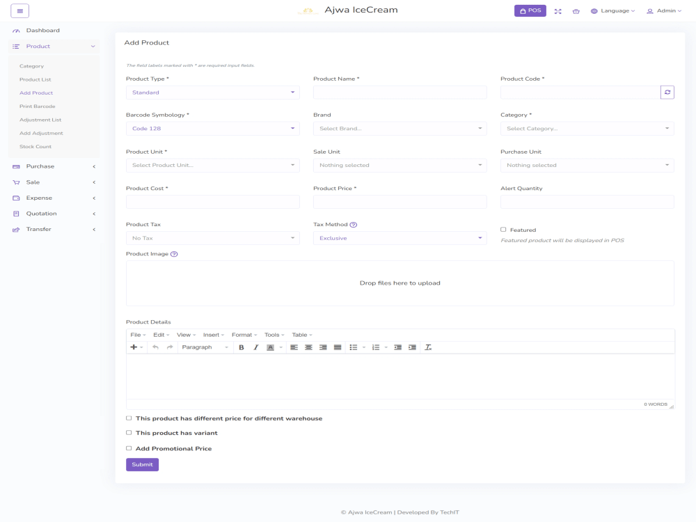 Point of sale POS | inventory management system | stock management, HRM ...