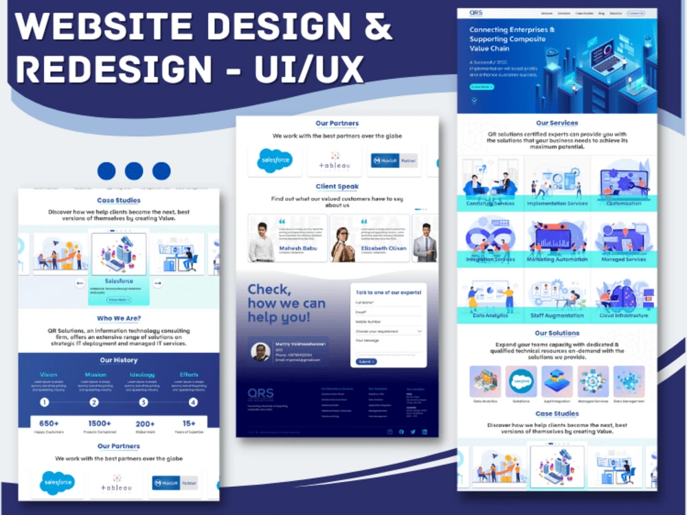 Design/Redesign of Website Landing Pages in Figma, UI/UX Design, Web UI ...